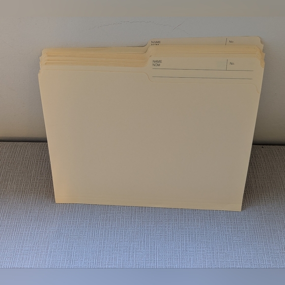 Other | Cream File Folders | Poshmark